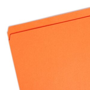 Smead File Folder, Straight-Cut Tab, Letter Size, Orange, 100 per Box (10941)