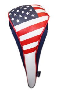 usa patriot golf zipper head covers driver #1 headcover neoprene