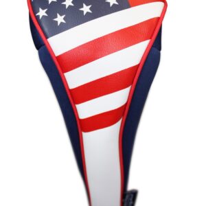 USA Patriot Golf Zipper Head Covers Driver #1 Headcover Neoprene