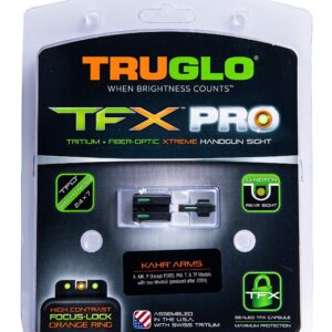 TRUGLO TFX Orange Kahr Handgun Sights (TG13KA1PC)