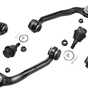 Detroit Axle - AWD Front End 13pc Suspension Kit for Silverado Sierra Chevy GMC Avalanche Suburban Yukon XL 1500 Tahoe Escalade ESV EXT, Upper Control Arms Lower Ball Joints Sway Bars Tie Rods