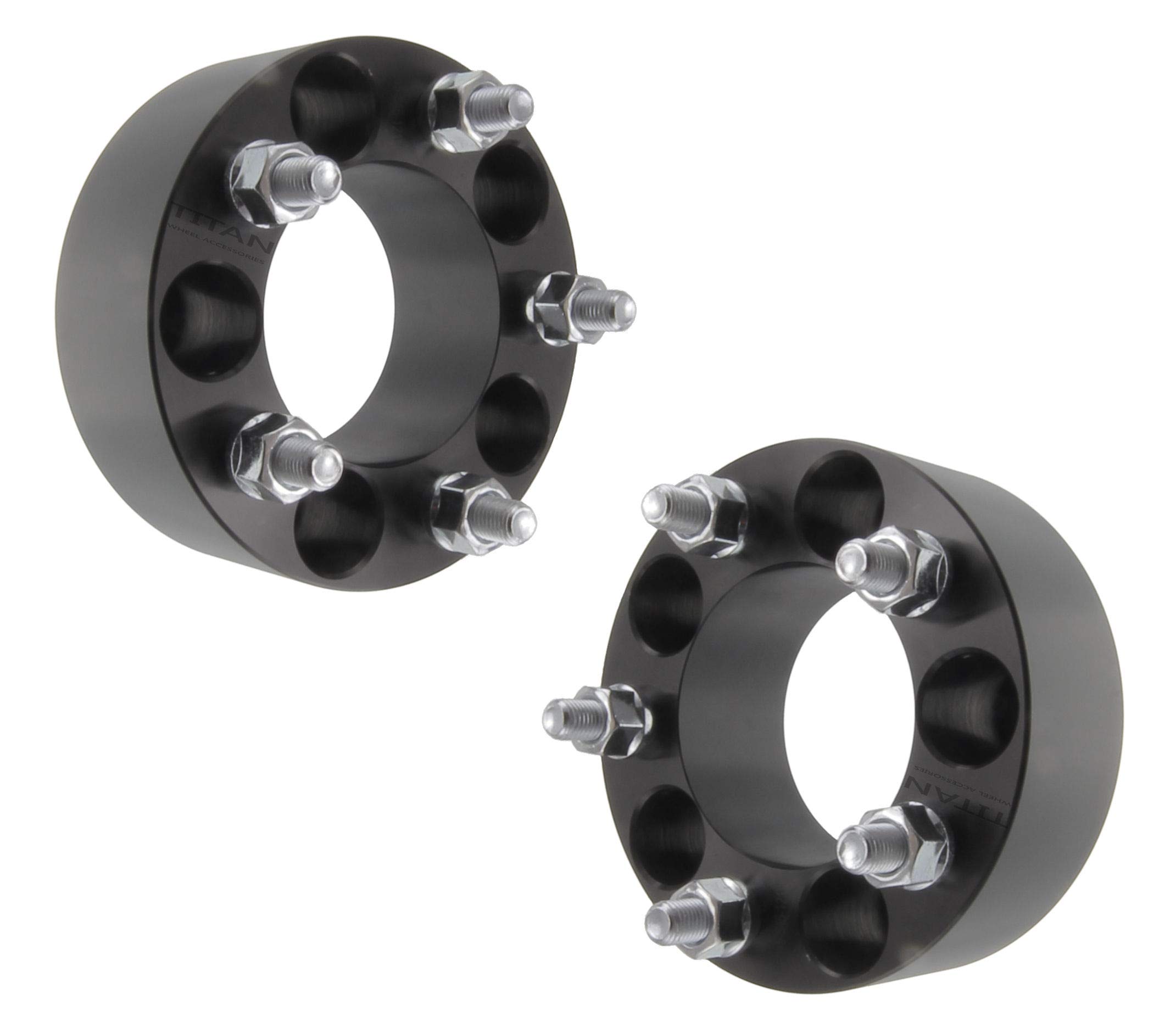 2pc 50mm (2") 5x4.5 to 5x4.5 Black Wheel Spacers fits Ford Mustang Edge Ranger Explorer