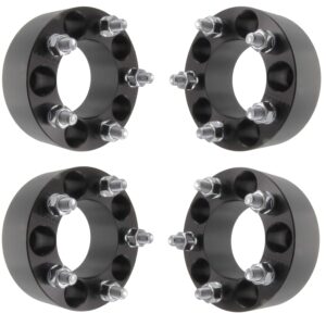 4pc 50mm (2") 5x4.5 to 5x4.5 Black Wheel Spacers fits Ford Mustang Edge Ranger Explorer