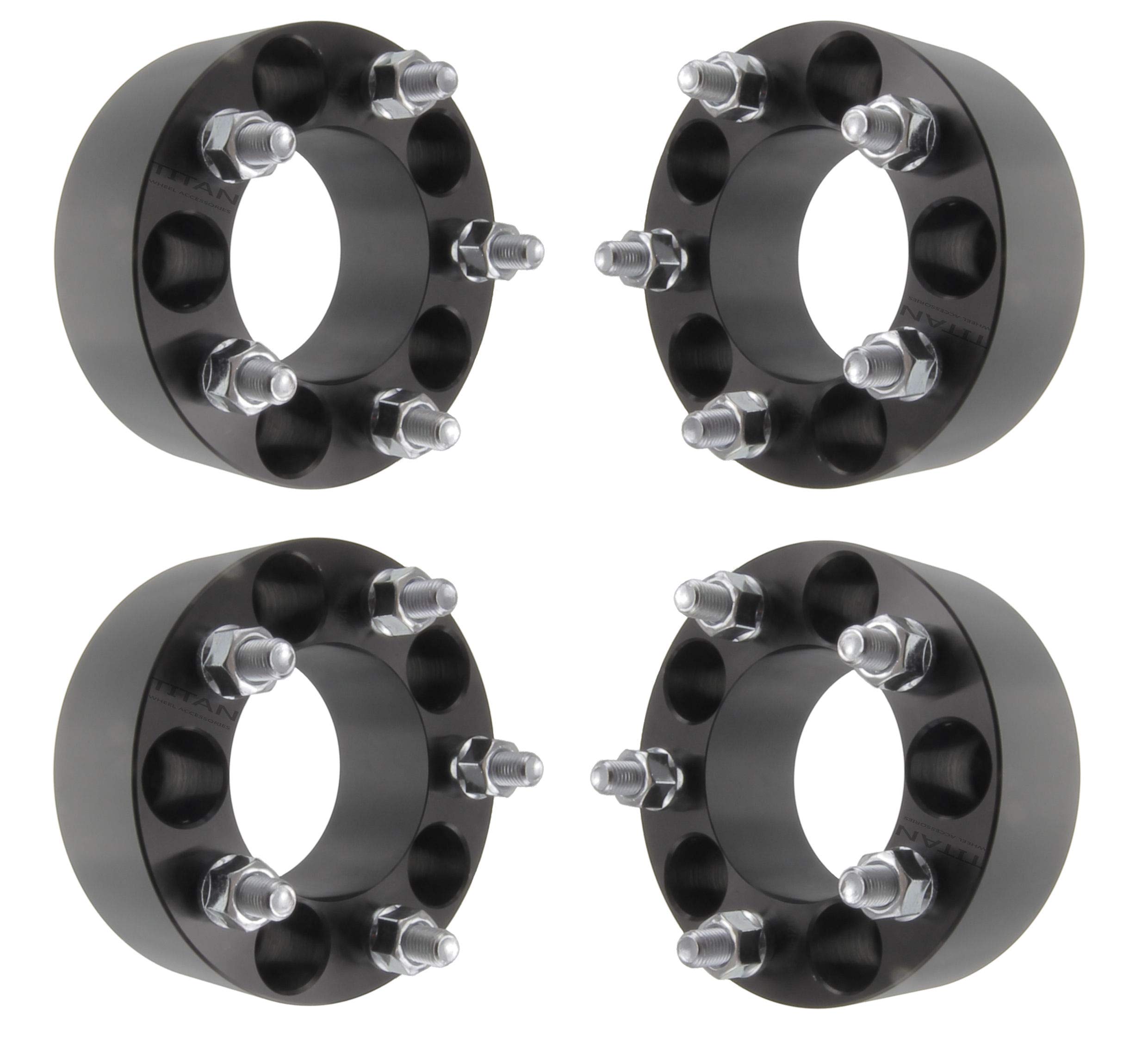 4pc 50mm (2") 5x4.5 to 5x4.5 Black Wheel Spacers fits Ford Mustang Edge Ranger Explorer