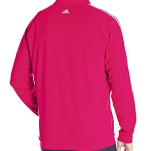 adidas Golf Men's Golf 3-Stripes 1/4 Zip Layering Top, Unity Pink F, X-Large