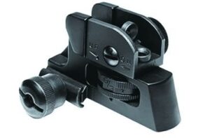 green blob outdoors match grade detachable rear sight with full range windage and elevation adjustment, matte black