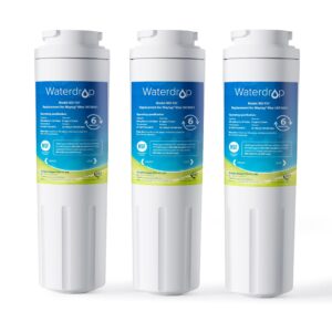 waterdrop edr4rxd1 compatible with everydrop® filter 4, whirlpool® ukf8001, 4396395, maytag ukf8001axx-200, ukf8001axx-750, wd-f07, refrigerator water filter, 3 filters (package may vary)