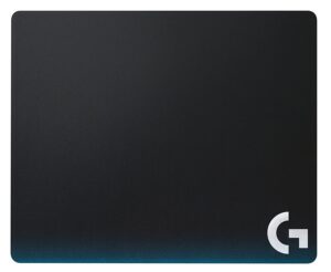 logitech g440 hard gaming mouse pad for high dpi gaming -rubber, black