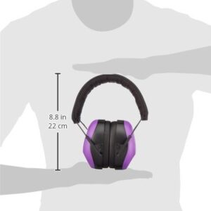 Venture Gear VG80 Series Adult Hearing Protection Earmuff, Purple, VG Clamshell, one Size (VGPM8065C)