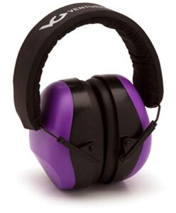 venture gear vg80 series adult hearing protection earmuff, purple, vg clamshell, one size (vgpm8065c)