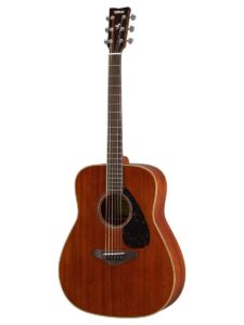 yamaha fg850 solid top acoustic guitar, mahogany