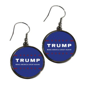 alloy earrings - donald trump for president logo 2016 earrings