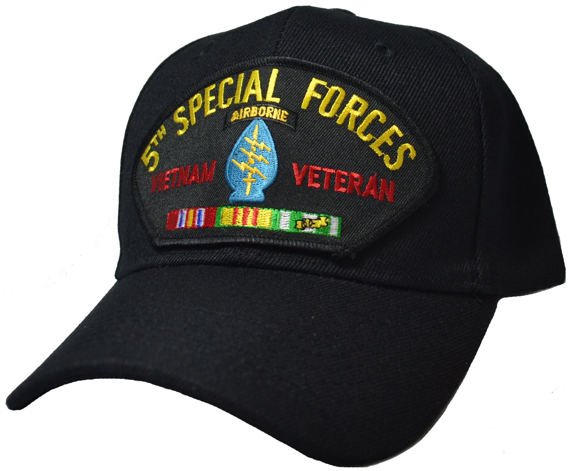 Military Productions 5th Special Forces Vietnam Veteran Cap Black