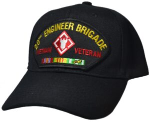 military productions 20th engineer brigade vietnam veteran cap black