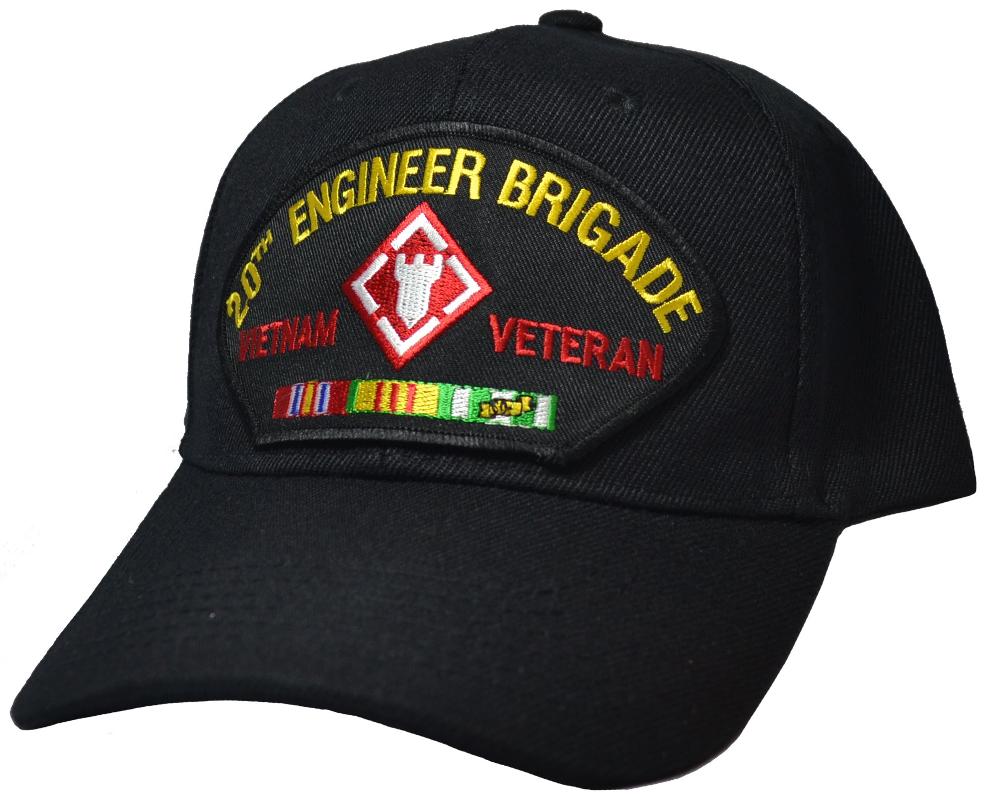 Military Productions 20th Engineer Brigade Vietnam Veteran Cap Black