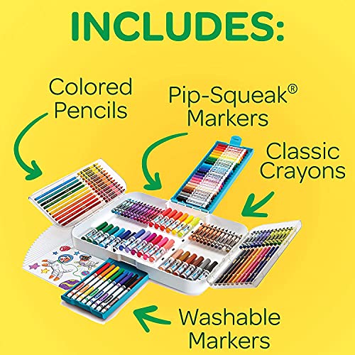 Crayola Ultra Smart Case, 150 Pieces, Art Set for Kids, Gift, (Model: 04-6810)