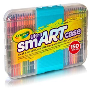 Crayola Ultra Smart Case, 150 Pieces, Art Set for Kids, Gift, (Model: 04-6810)