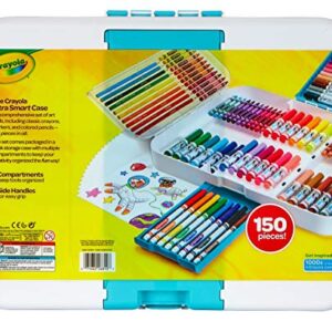 Crayola Ultra Smart Case, 150 Pieces, Art Set for Kids, Gift, (Model: 04-6810)