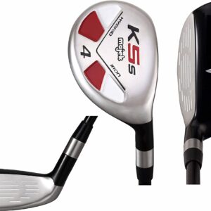 Senior Men’s Majek Golf All Hybrid Complete Full Set, which includes: #4, 5, 6, 7, 8, 9, PW +SW Senior Flex Right Handed New Utility “A” Flex Club