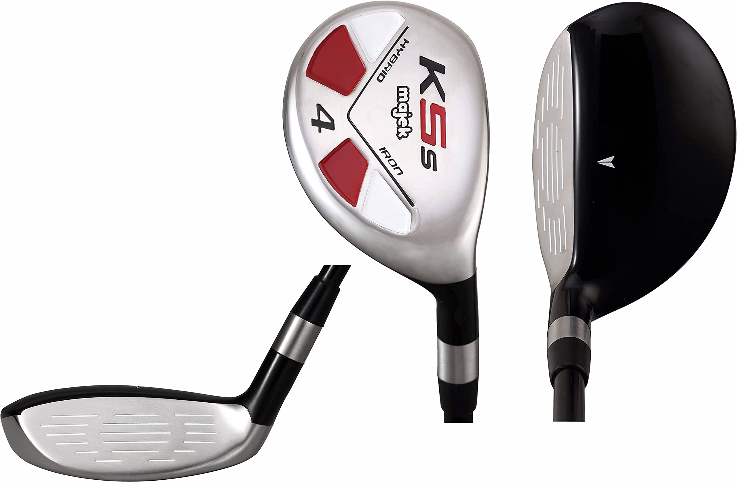 Senior Men’s Majek Golf All Hybrid Complete Full Set, which includes: #4, 5, 6, 7, 8, 9, PW +SW Senior Flex Right Handed New Utility “A” Flex Club