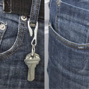 The Key Dangler Pack by KeySmart: Clip Your KeySmart To Anything (Comes with Key Dangler & Key Dangler XL) Silver