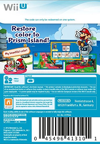 Paper Mario: Color Splash - Wii U Standard Edition