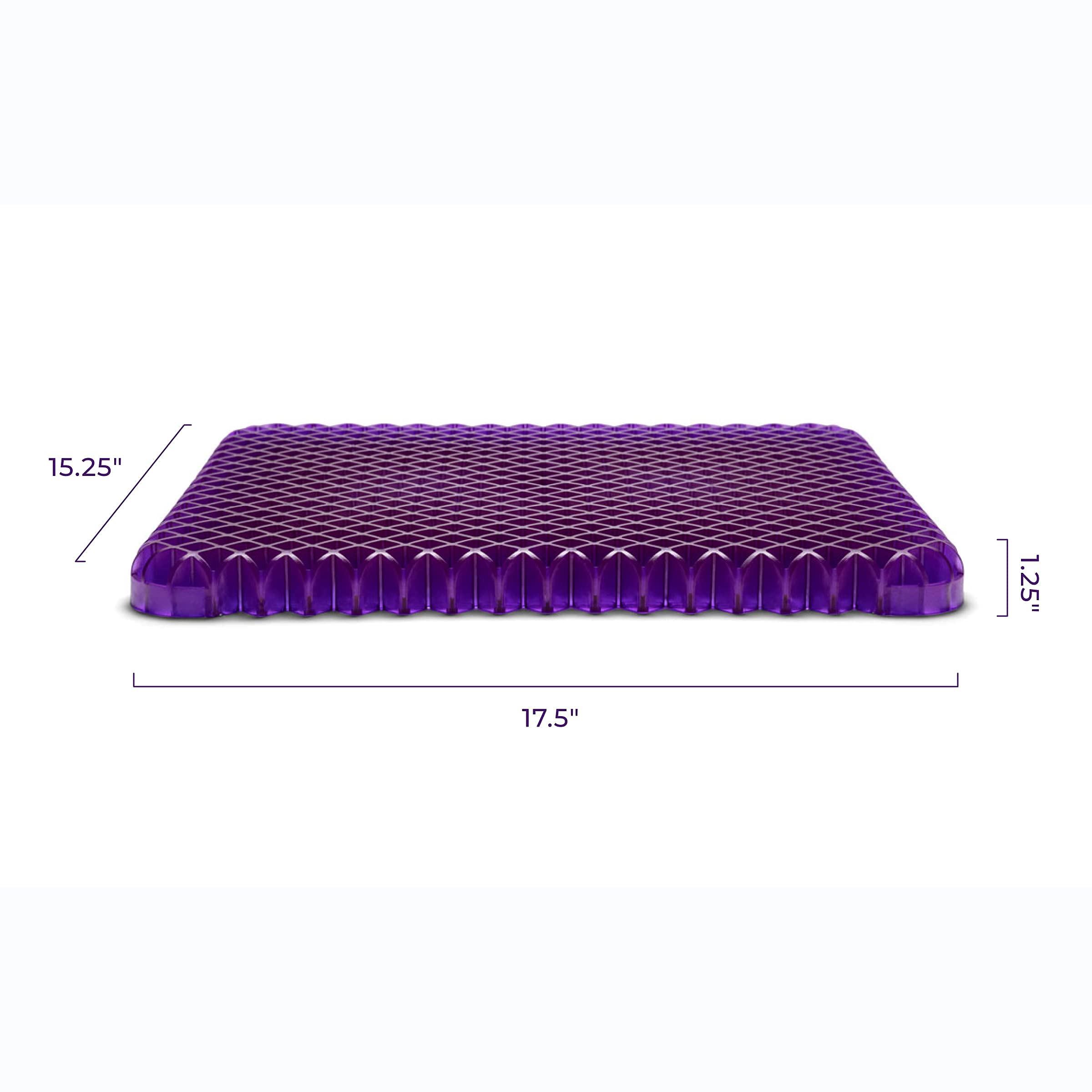 Purple Simply Seat Cushion | Pressure Reducing Grid Designed for Ultimate Comfort | Designed for Cars and Travel | Made in The USA