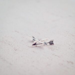 Boma Jewelry Sterling Silver Arrow Stud Earrings