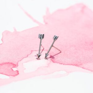 Boma Jewelry Sterling Silver Arrow Stud Earrings