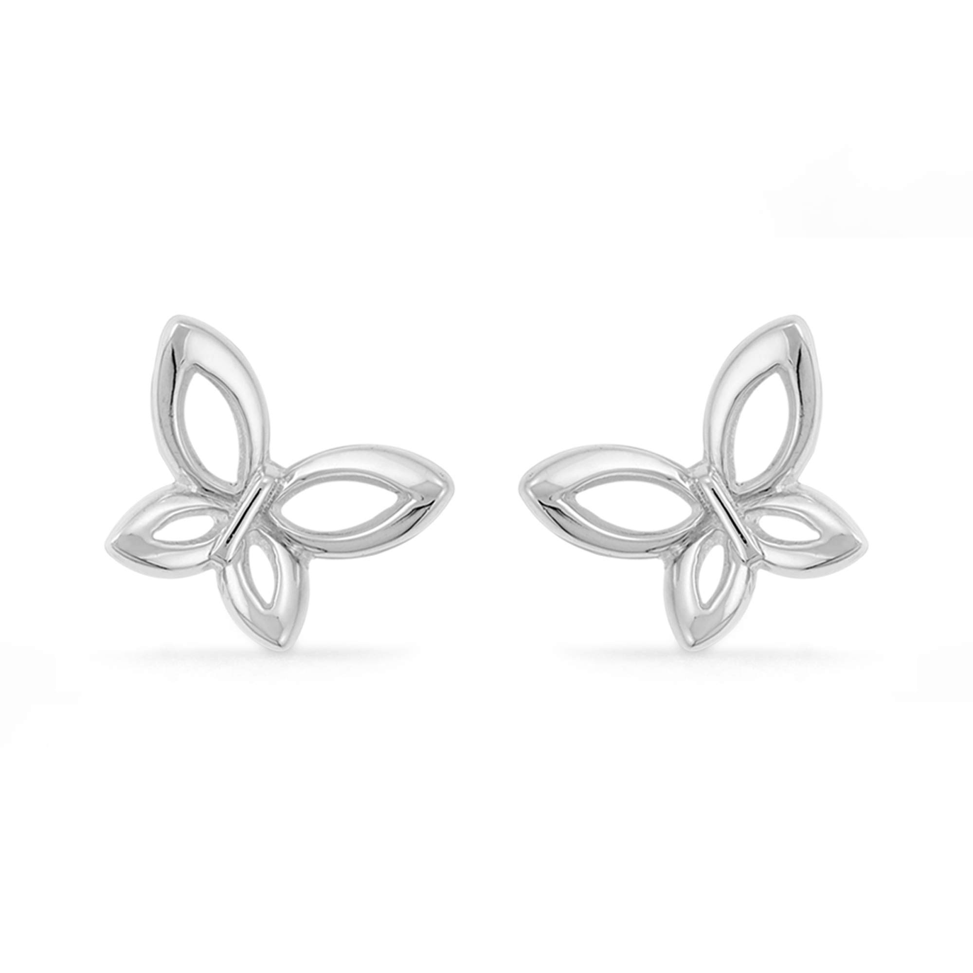 Boma Jewelry Sterling Silver Butterfly Stud Earrings