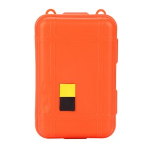 Yosoo Outdoor Waterproof Airtight Survival Storage Case Container Fishing Carry Box (Orange, L) Small Waterproof Case Small Waterproof Container