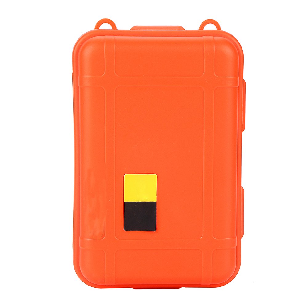 Yosoo Outdoor Waterproof Airtight Survival Storage Case Container Fishing Carry Box (Orange, L) Small Waterproof Case Small Waterproof Container