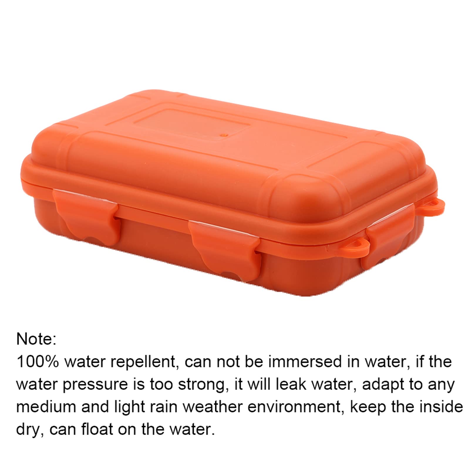 Yosoo Outdoor Waterproof Airtight Survival Storage Case Container Fishing Carry Box (Orange, L) Small Waterproof Case Small Waterproof Container