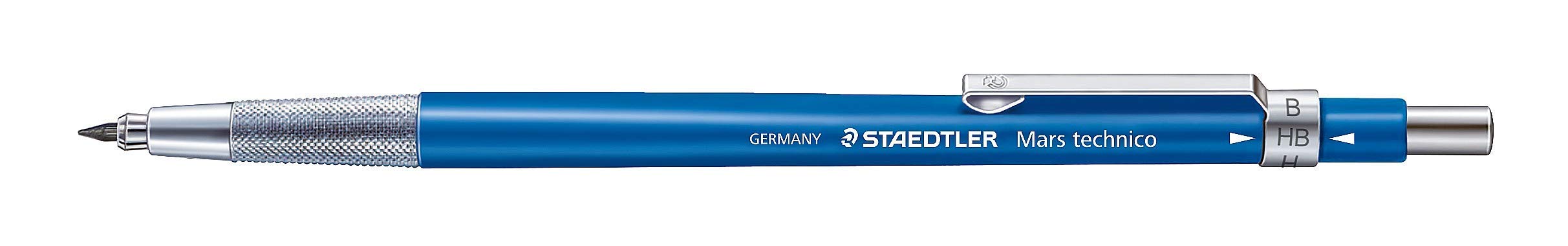 STAEDTLER Mars Technico 780 C PR5 Leadholder Pencil with Built-in Sharpener, 2 mm, Pack of 5 + 1