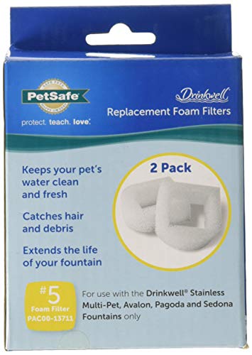 Drinkwell Foam Replacement Pre-Filters - 8 Filters Total (4 Packs with 2 Filters per Pack)