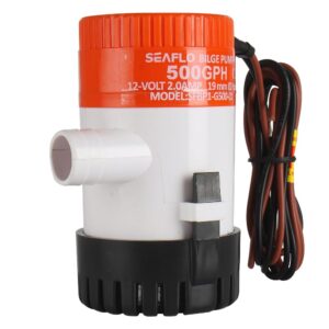 seaflo 01-series 500 gph bilge pump 12v 4-year warranty!