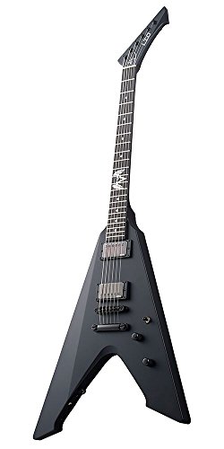 ESP LTD Vulture Signature Series James Hetfield Electric Guitar with Case, Satin Black