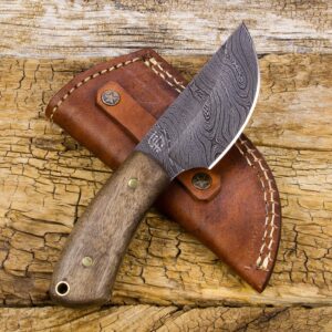 Forseti Steel Colter Skinner Damascus Knife