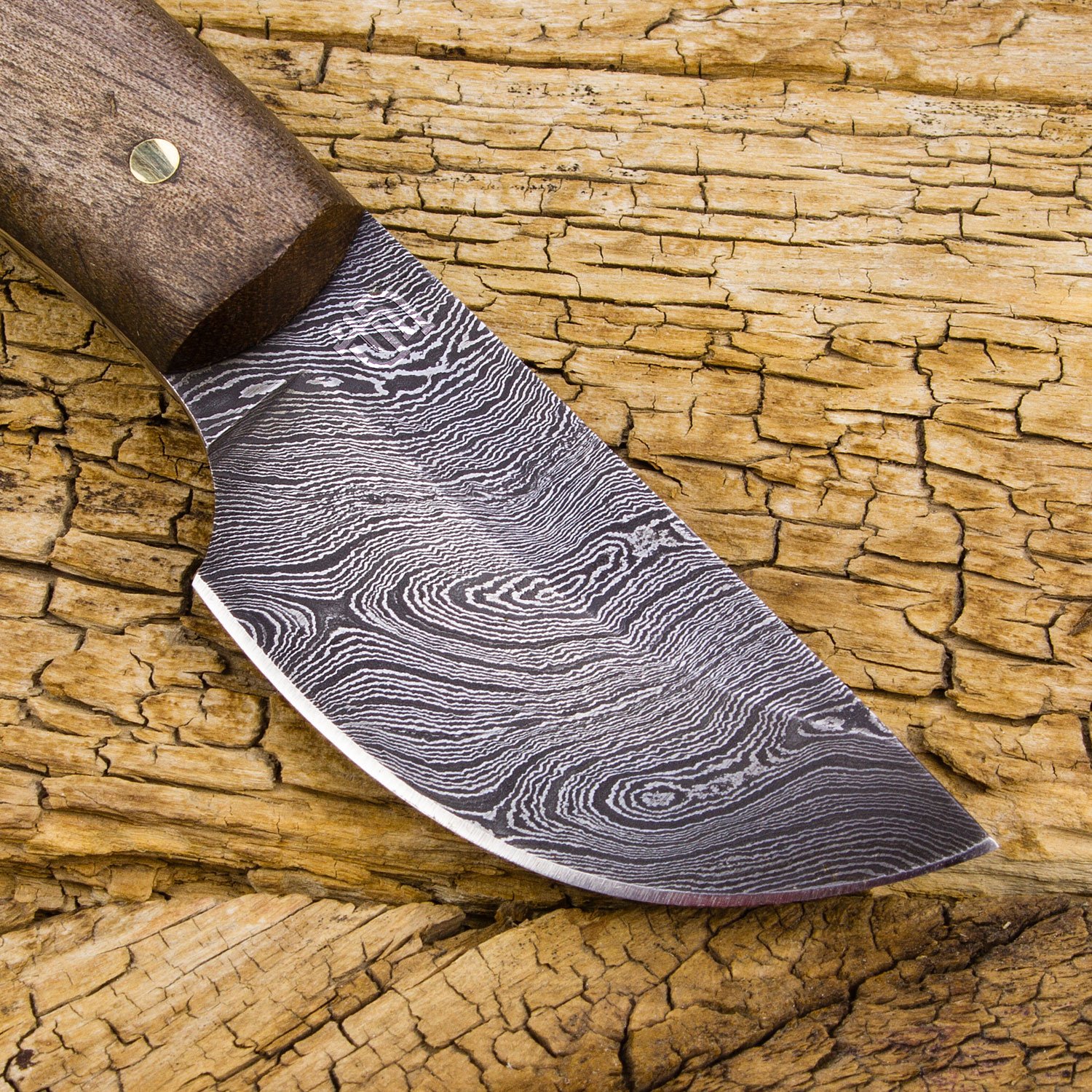 Forseti Steel Colter Skinner Damascus Knife