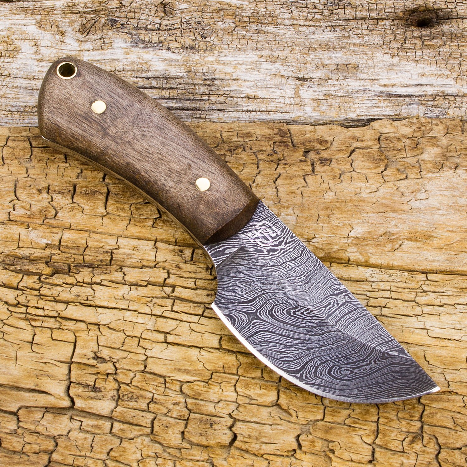 Forseti Steel Colter Skinner Damascus Knife