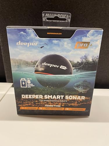 Deeper PRO+ Smart Sonar Castable and Portable WiFi Fish Finder with Gps for Kayaks and Boats on Shore Ice Fishing Fish Finder