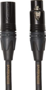 roland gold series neutrik xlr microphone cable, 15-feet