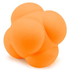 hi-bounce reaction ball agility trainer by crown sporting goods (orange)