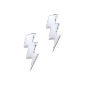 boma jewelry sterling silver lightning bolt stud earrings