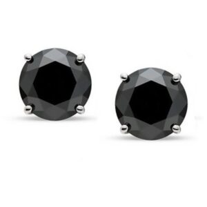 14k gold black diamond stud earrings (from 1/2ct to 2cttw) (1 carats)