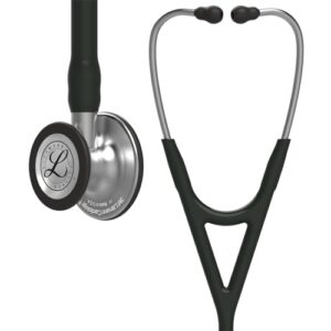 3m littmann cardiology iv diagnostic stethoscope, 6151, more than 2x as loud*, weighs less**, stainless steel chestpiece, 22" (shorter length) black tube