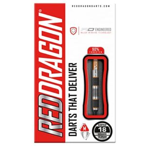 RED DRAGON Amberjack 1 Soft Tip: 18g - Tungsten Soft Tip Darts Set with Flights and Stems