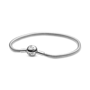 pandora smooth silver clasp bracelet