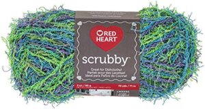 red heart scrubby yarn, capri