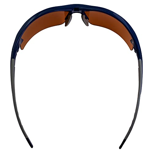 Epoch Eyewear Brodie Golf Sport Sunglasses Blue/Gray Frame with Amber Lens